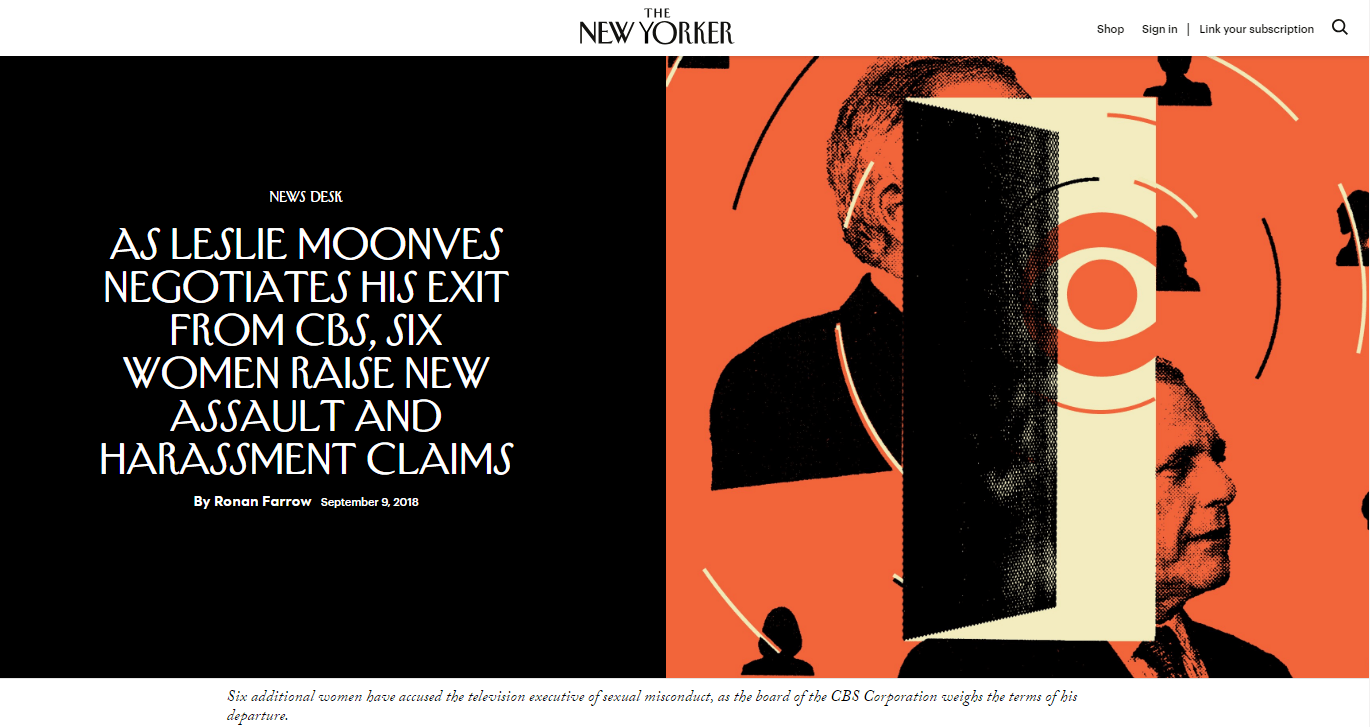 Me too - menesztették a CBS televízió elnök-vezérigazgatóját - AzÜzlet